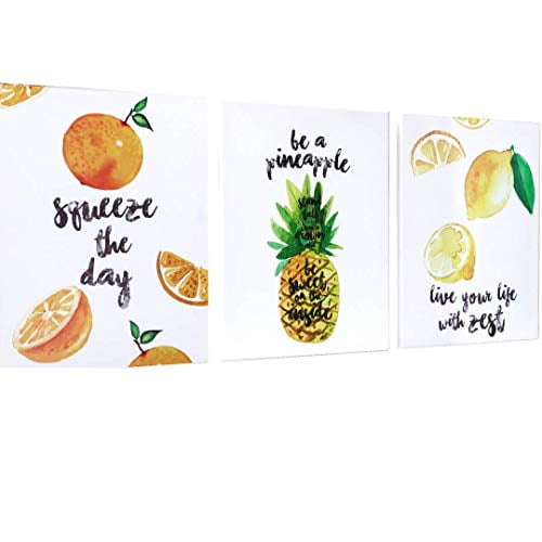 Outshine 3 Panel Wall Decor Canvas Art Prints with Positive Quotes ...