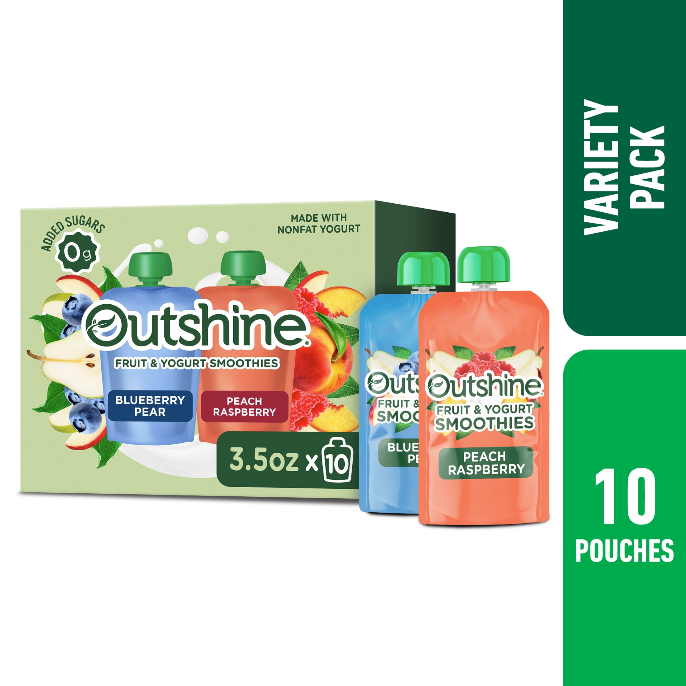 Outshine Fruit & Yogurt Smoothie Variety Pack, 10-Pack of 3.5oz ...