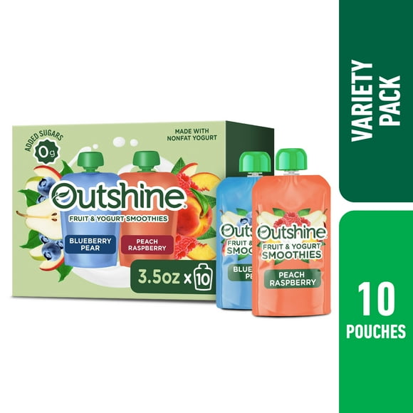 Outshine Fruit and Yogurt On the Go Smoothie Snacks, Blueberry Pear and ...
