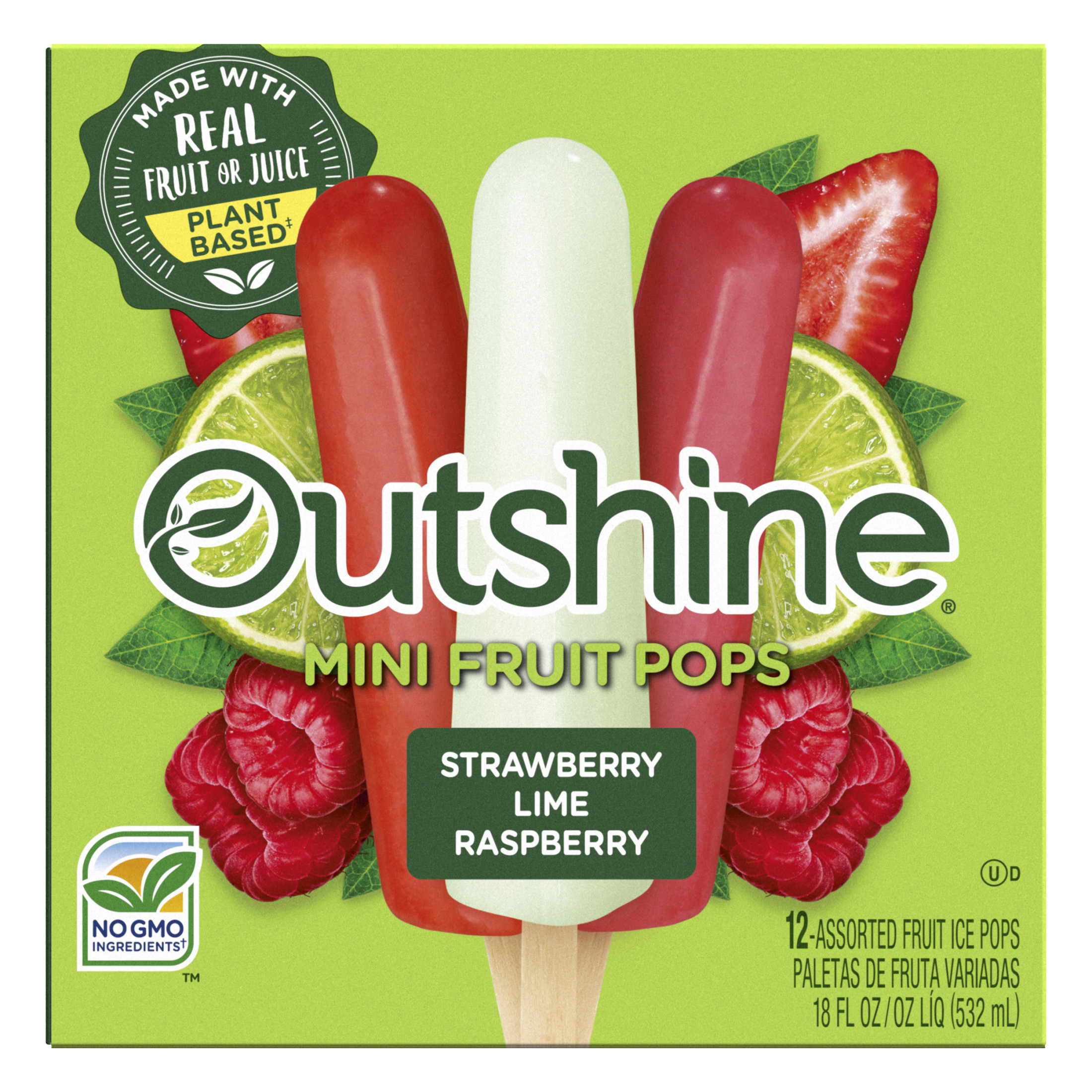 Outshine Black Cherry, Strawberry Kiwi, and Mixed Berry Frozen Fruit ...