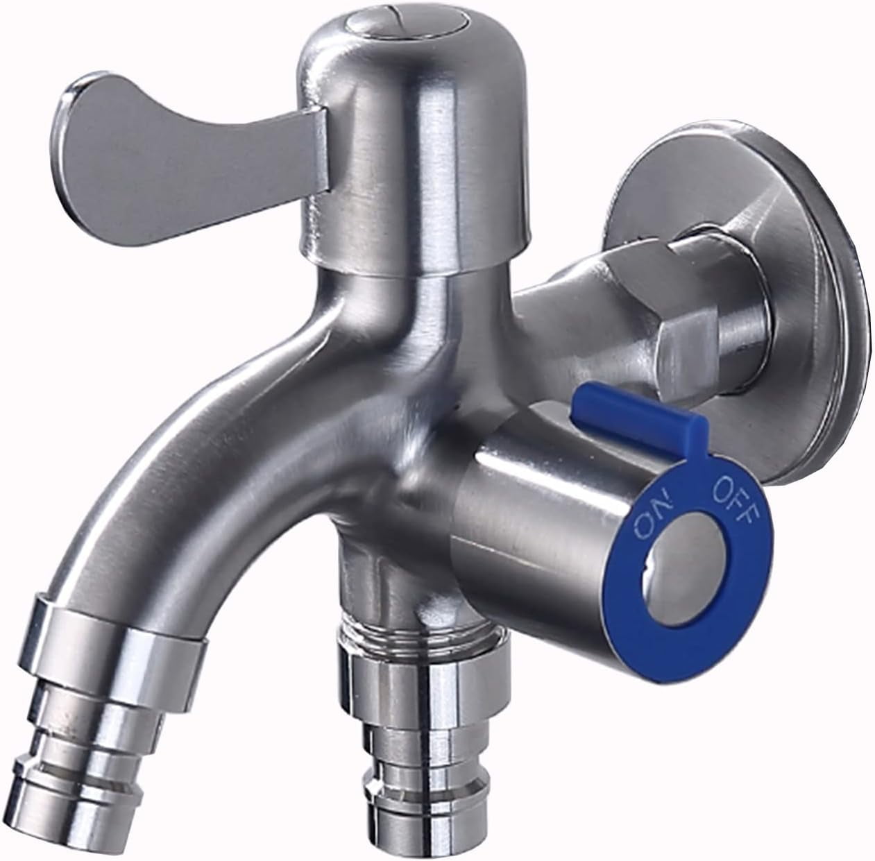 Outside Faucet Washing Machine Faucet Double Dual Outdoor Faucet ...