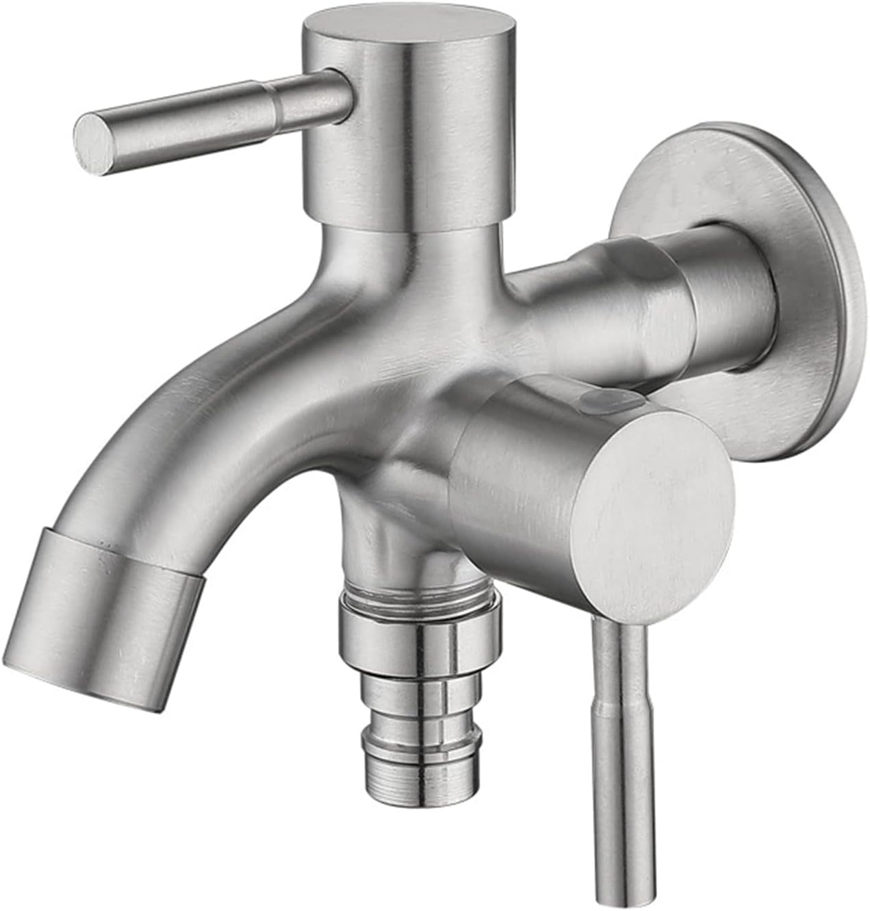 Outside Faucet Washing Machine Faucet Double one in Two Out Stainless ...