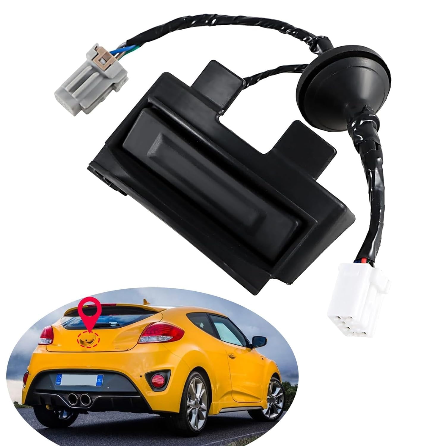 Outside HDL Lock Assembly Back Hatch Release Switch Trunk Button Hatch Release Button Compatible ...