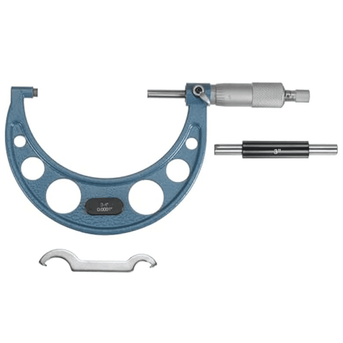 Outside Micrometer,3-4 Inch Machinist Micrometer, 0.0001 Inch ...