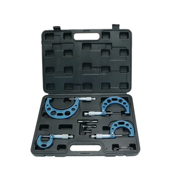 Outside Micrometer Set 0-25mm 25-50mm 50-75mm 75-100mm 0.01mm ...