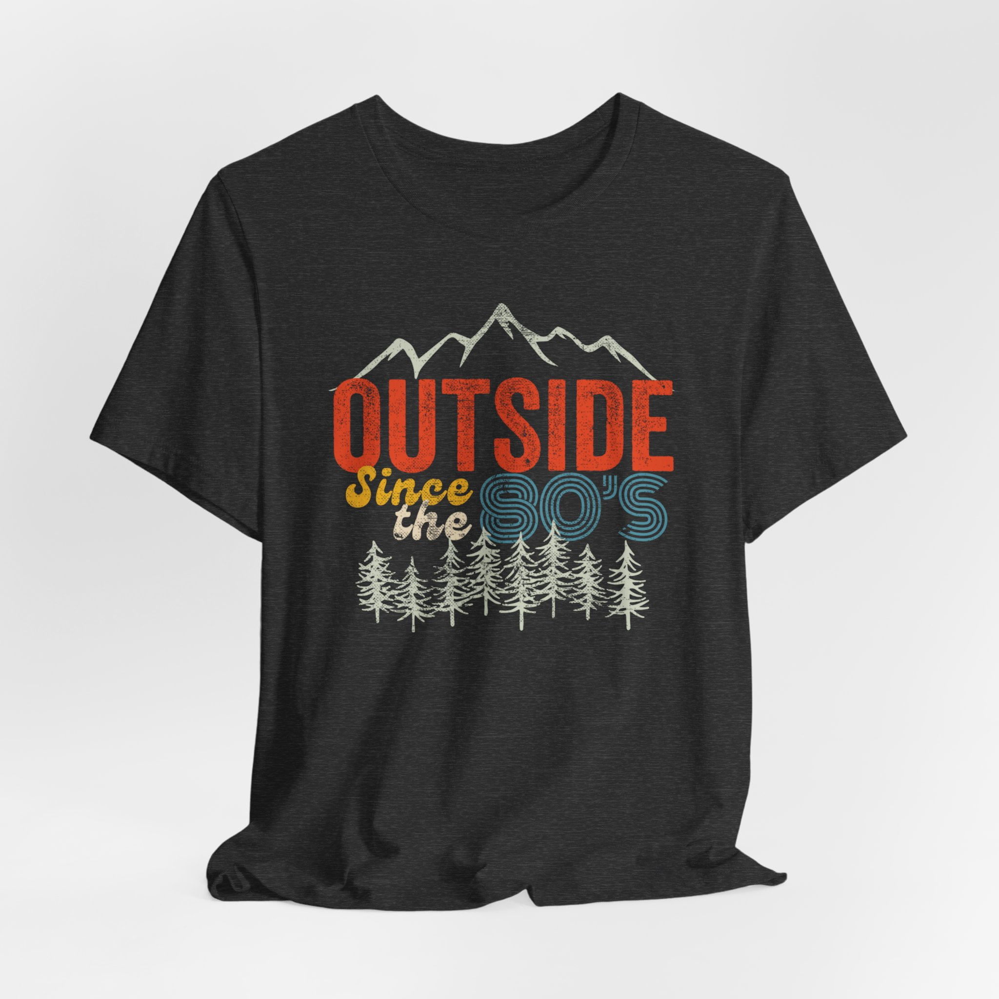 Outside Since the 80's T-Shirt Retro Camping Tee 40th Birthday Shirt ...