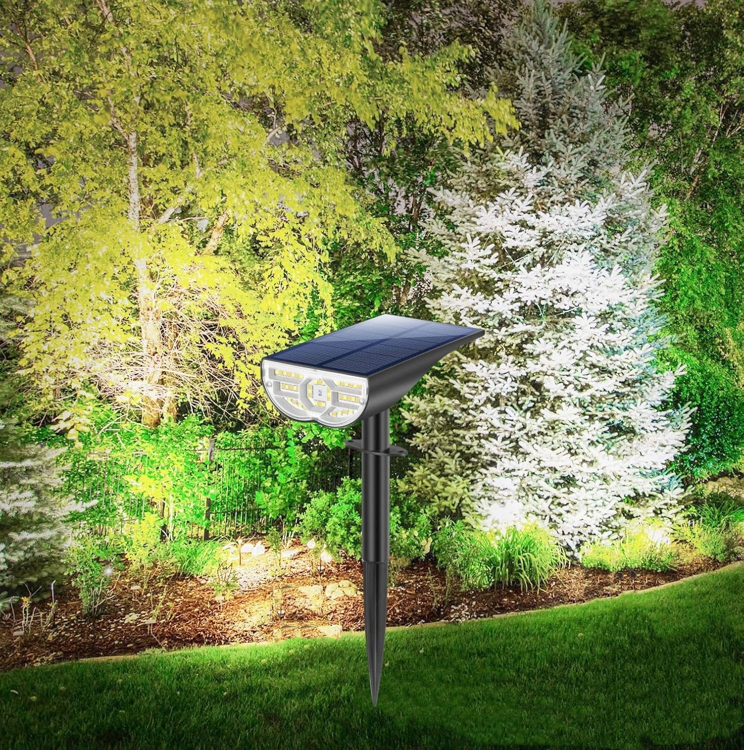 Outside Solar Spotlight 1 Pack Led Solar Landscape Spot Light, Outside ...