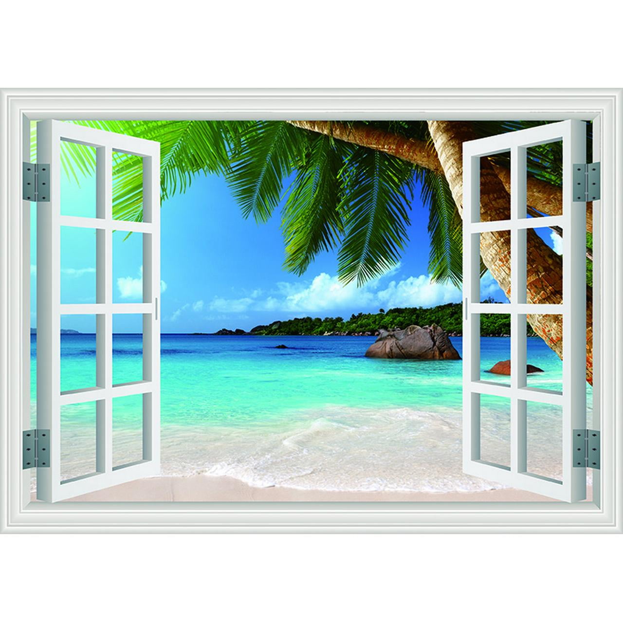 Outside The Window Natural Scenery Photography Background Indoor ...