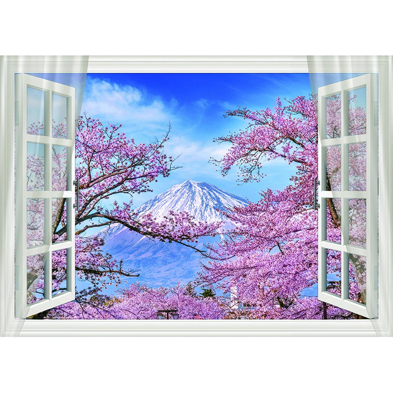 Outside The Window Natural Scenery Photography Background Indoor ...