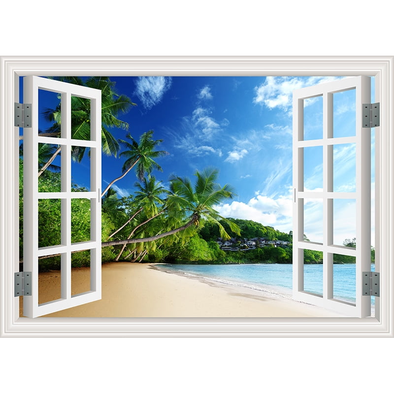 Outside The Window Natural Scenery Photography Background Indoor ...