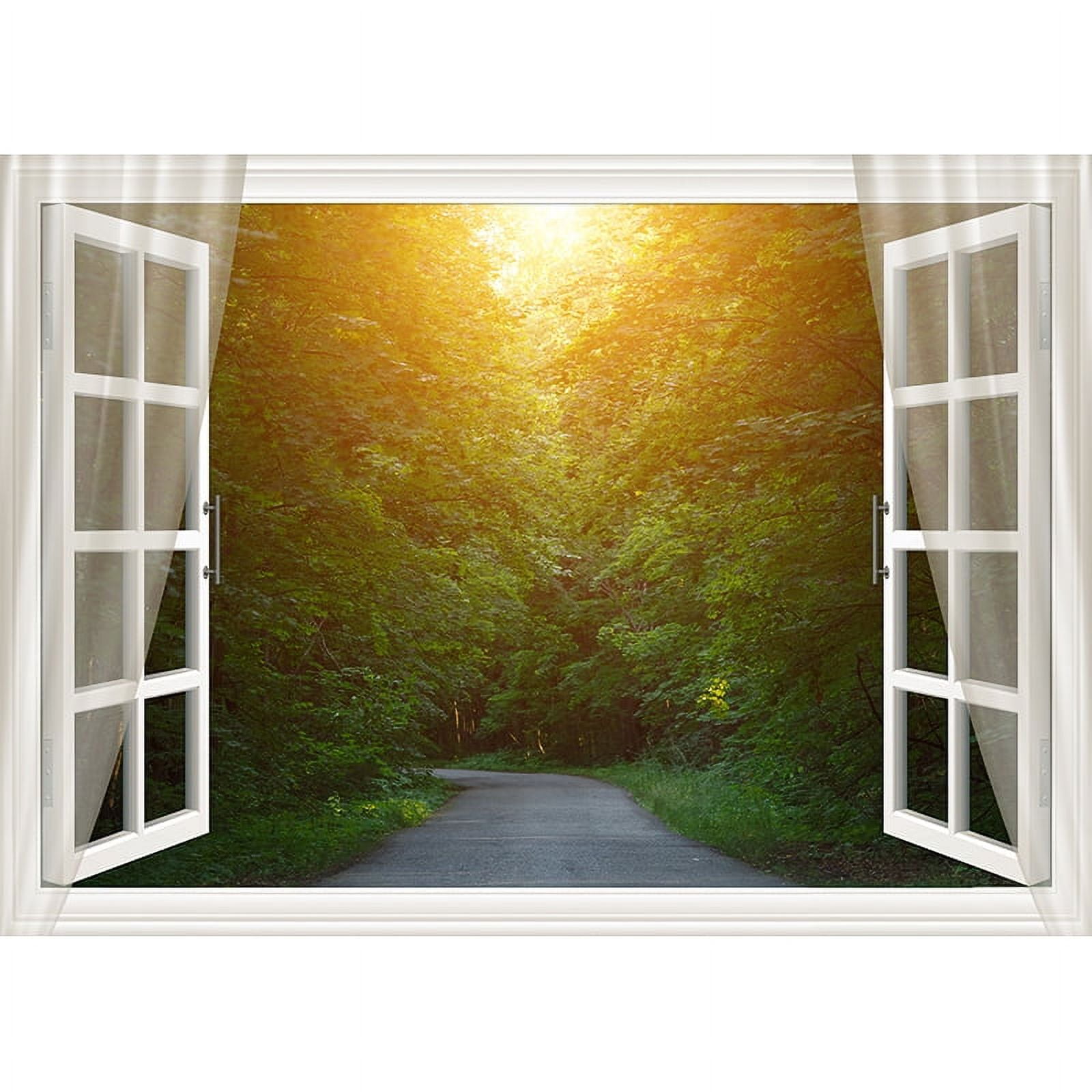 Outside The Window Natural Scenery Photography Background Indoor ...