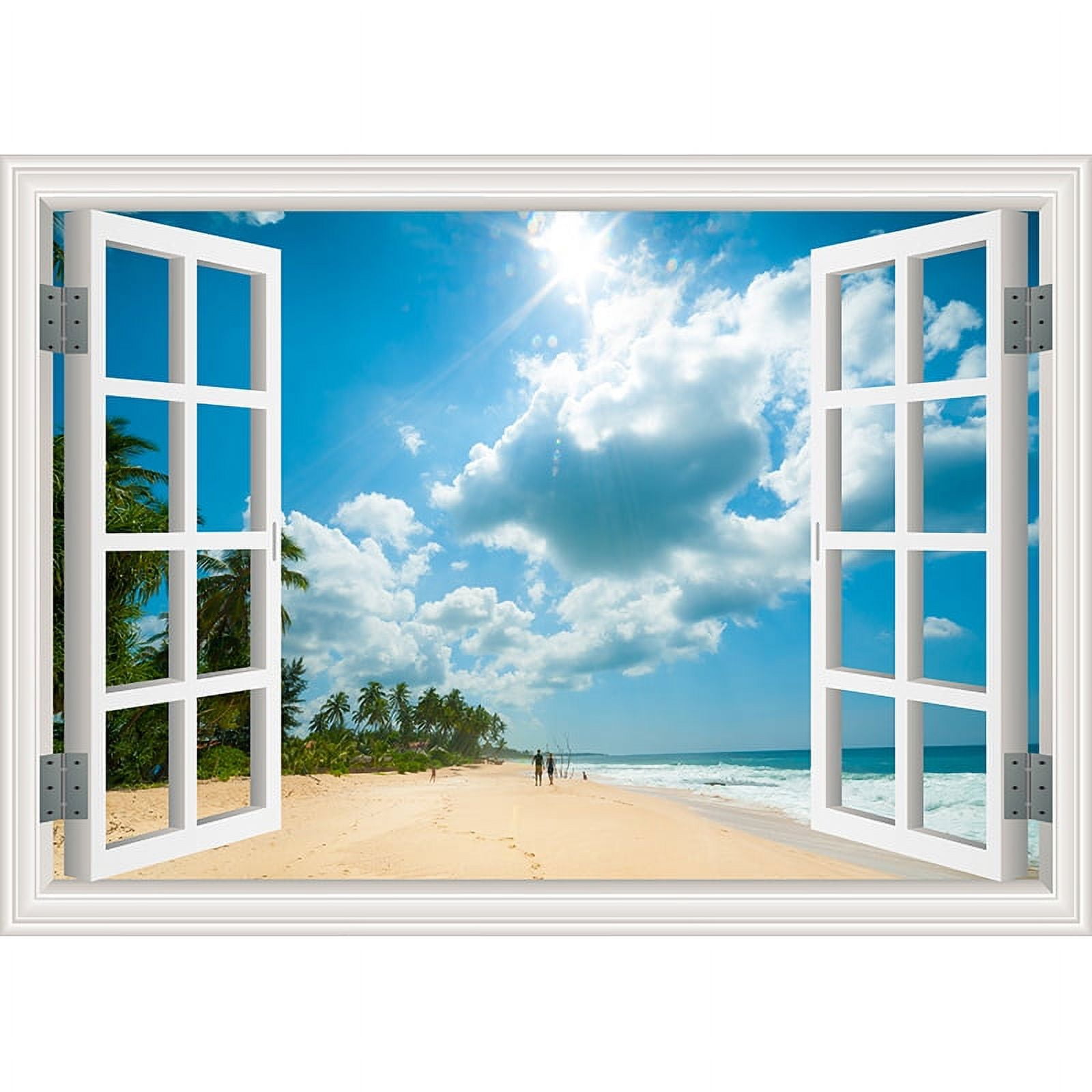 Outside The Window Natural Scenery Photography Background Indoor ...