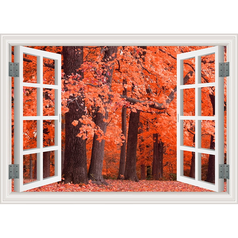Outside The Window Natural Scenery Photography Background Indoor ...
