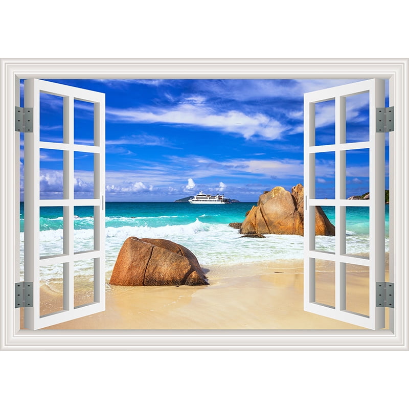 Outside The Window Natural Scenery Photography Background Indoor ...