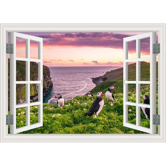 Outside The Window Natural Scenery Photography Background Indoor ...