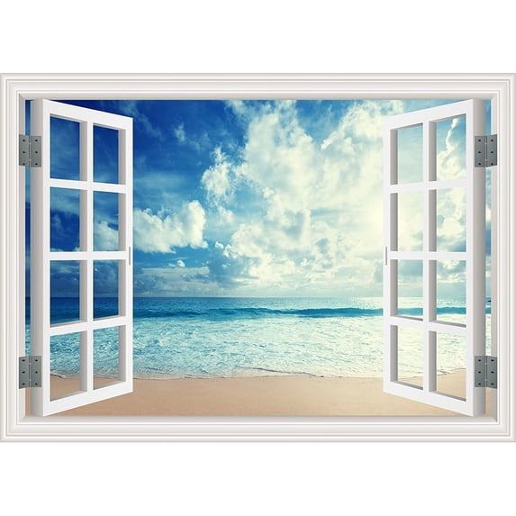 Outside The Window Natural Scenery Photography Background Indoor ...