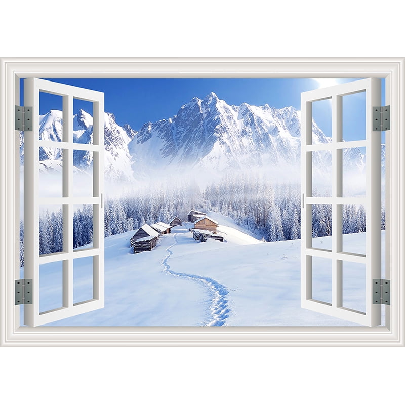 Outside The Window Natural Scenery Photography Background Indoor ...