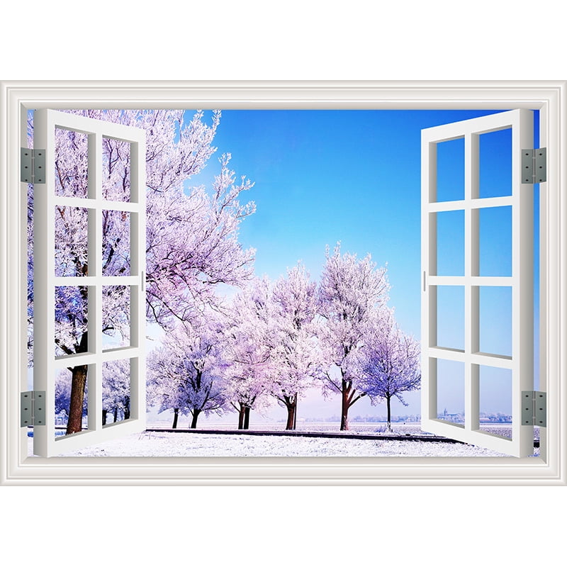 Outside The Window Natural Scenery Photography Background Indoor ...