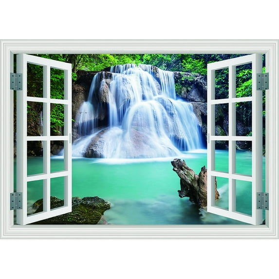 Outside The Window Natural Scenery Photography Background Indoor ...