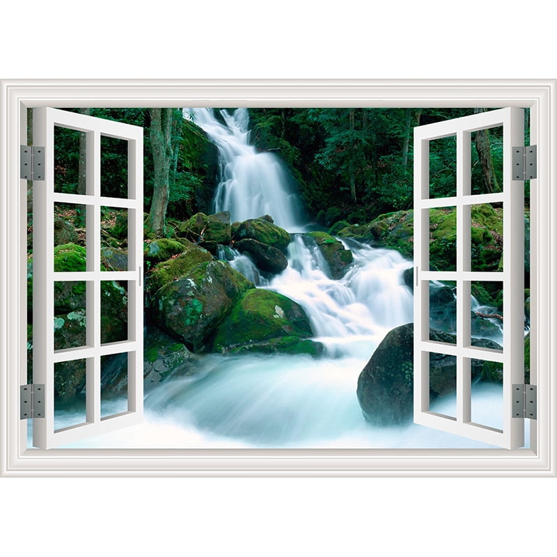 Outside The Window Natural Scenery Photography Background Indoor ...