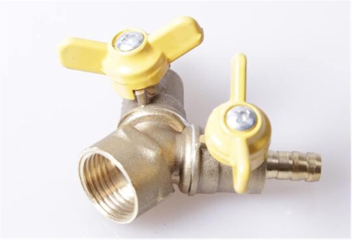 Outside The Wire Double Fork Copper Connector 4/8 Three-Way Valve/Gas ...