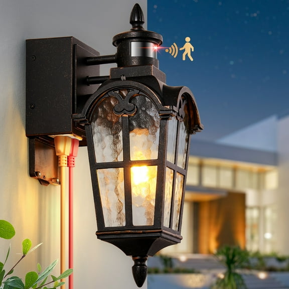 2Pcs 6Led Solar Powered Wall Light Up Down Outdoor Patio Sensor Lamp ...