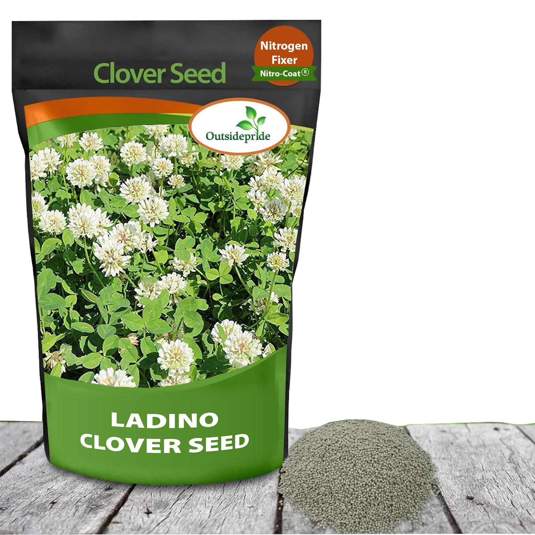 Outsidepride Perennial White Ladino Clover Seed MVR1 - 5 Inoculated ...