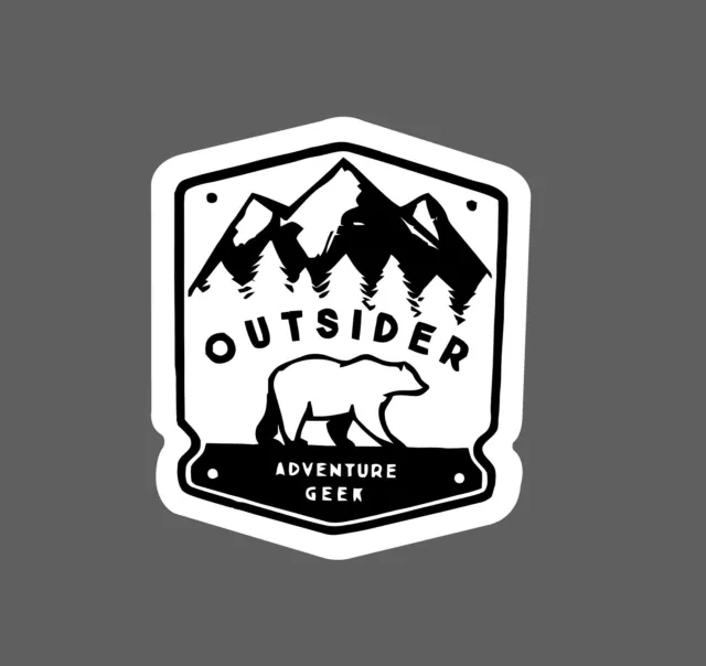 Outsider Adventure Geek Sticker Waterproof Sticker Phone Decal Water ...