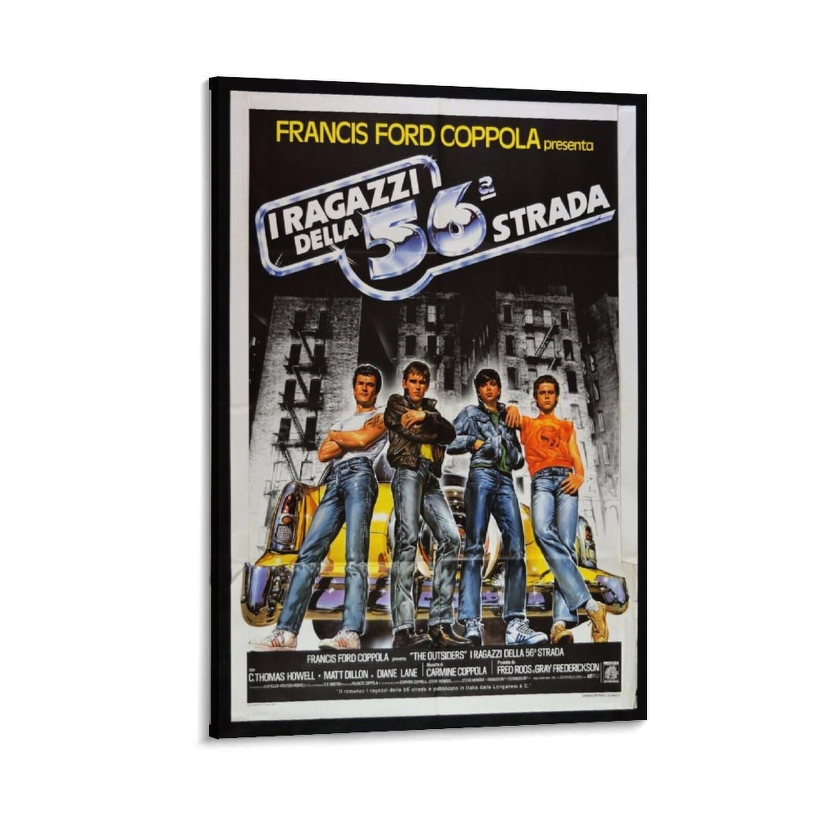 The Outsiders Classic Crime Movies Vintage Art Poster Ralph Macchio ...