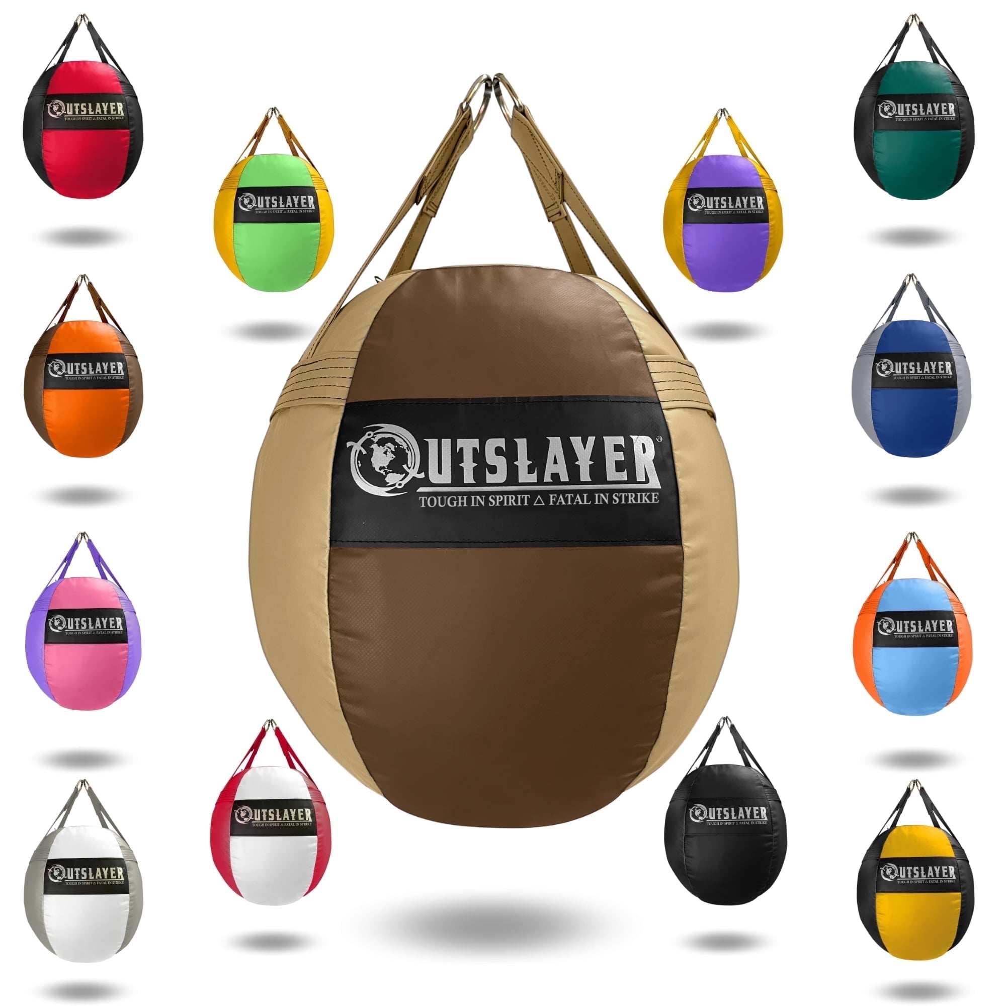 Outslayer 70lb Wrecking Ball Heavy Bag for Boxing, MMA, Muay Thai ...