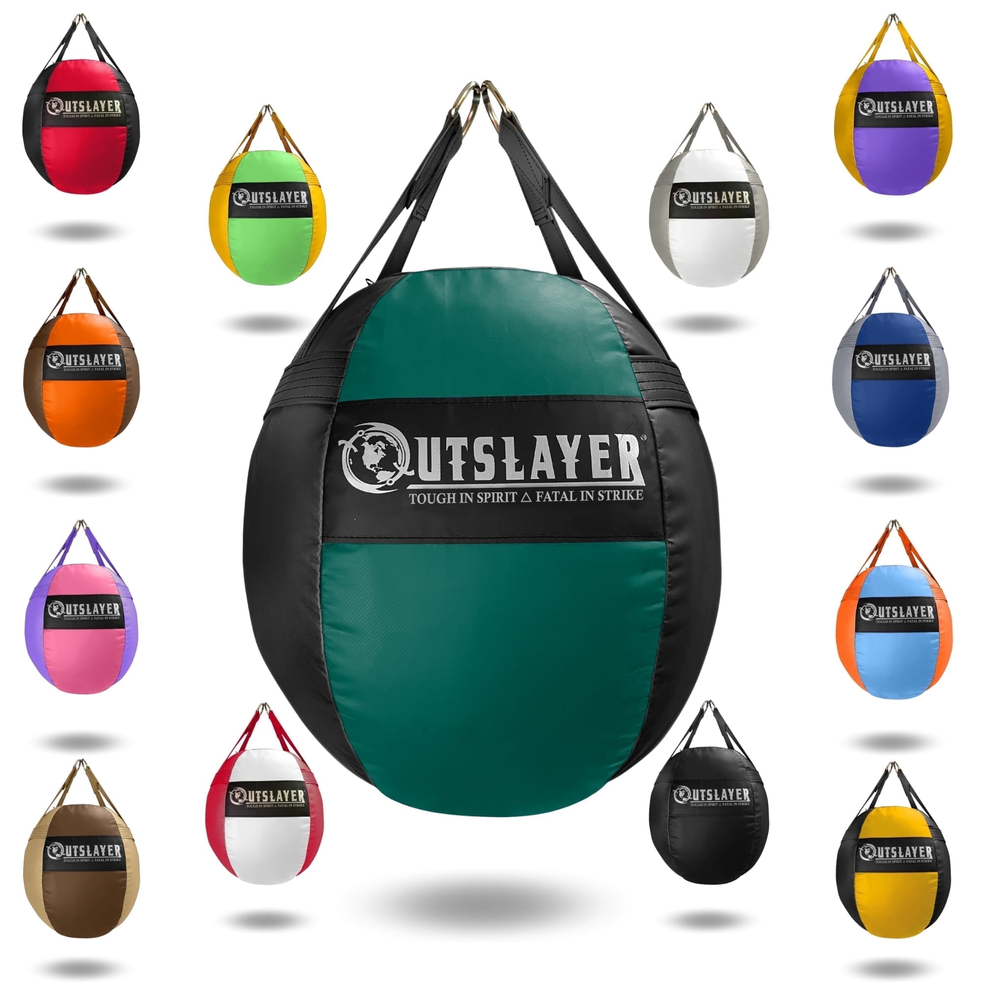 Outslayer 70lb Wrecking Ball Heavy Bag for Boxing, MMA, Muay Thai ...