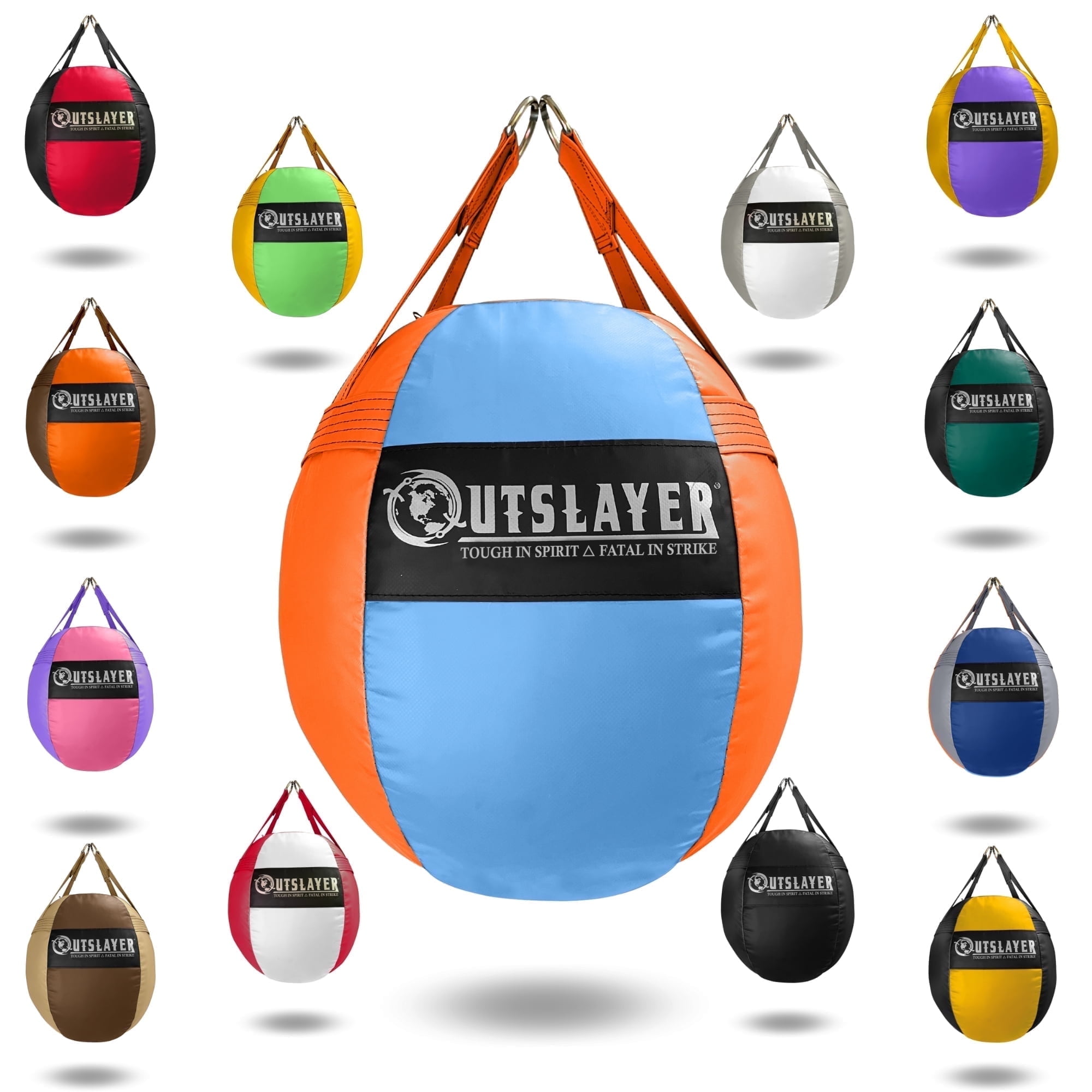 Outslayer 70lb Wrecking Ball Heavy Bag for Boxing, MMA, Muay Thai ...