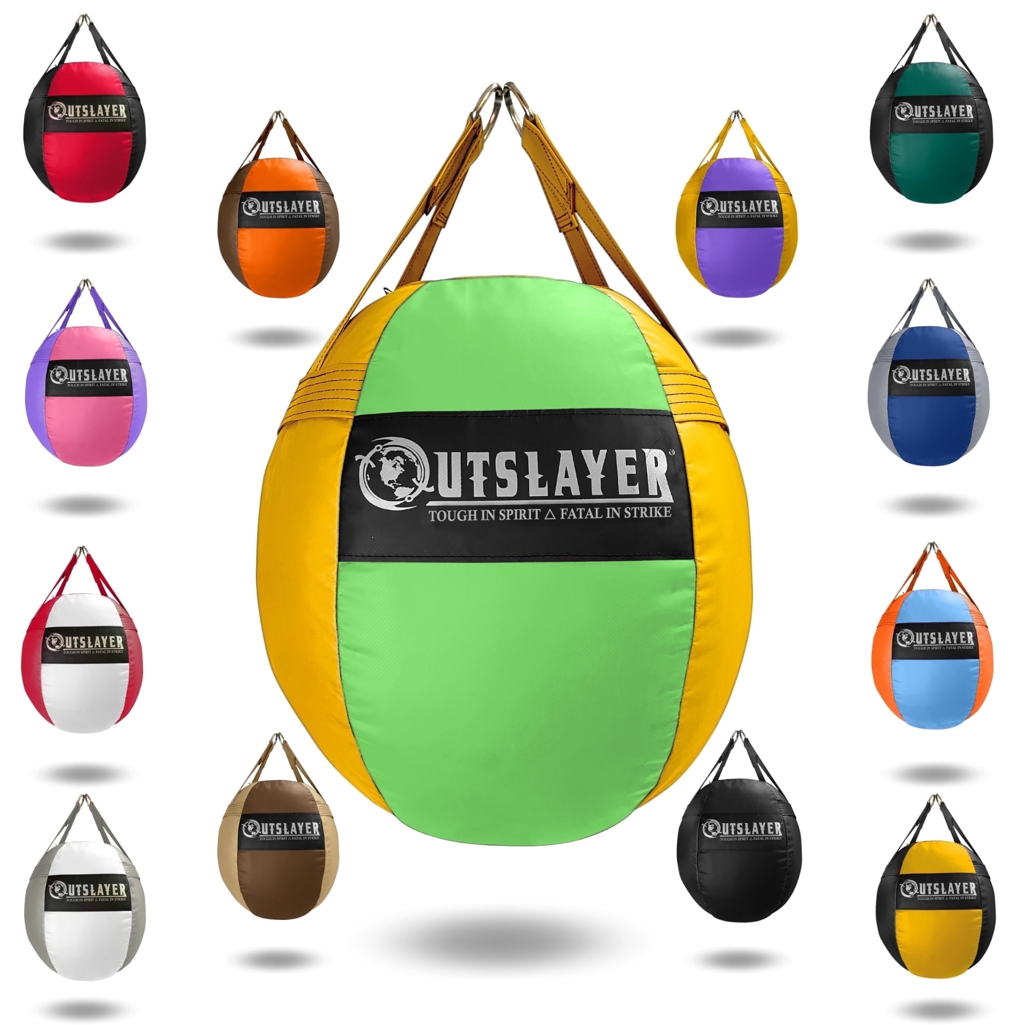 Outslayer 70lb Wrecking Ball Heavy Bag for Boxing, MMA, Muay Thai ...