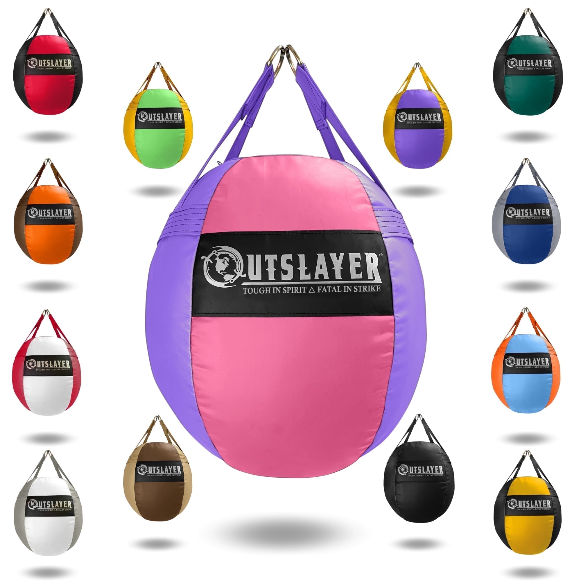 Outslayer 70lb Wrecking Ball Heavy Bag for Boxing, MMA, Muay Thai ...