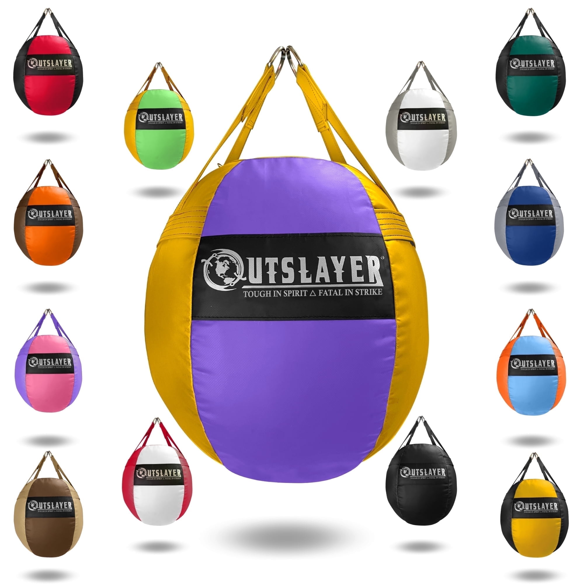 Outslayer 70lb Wrecking Ball Heavy Bag for Boxing, MMA, Muay Thai ...
