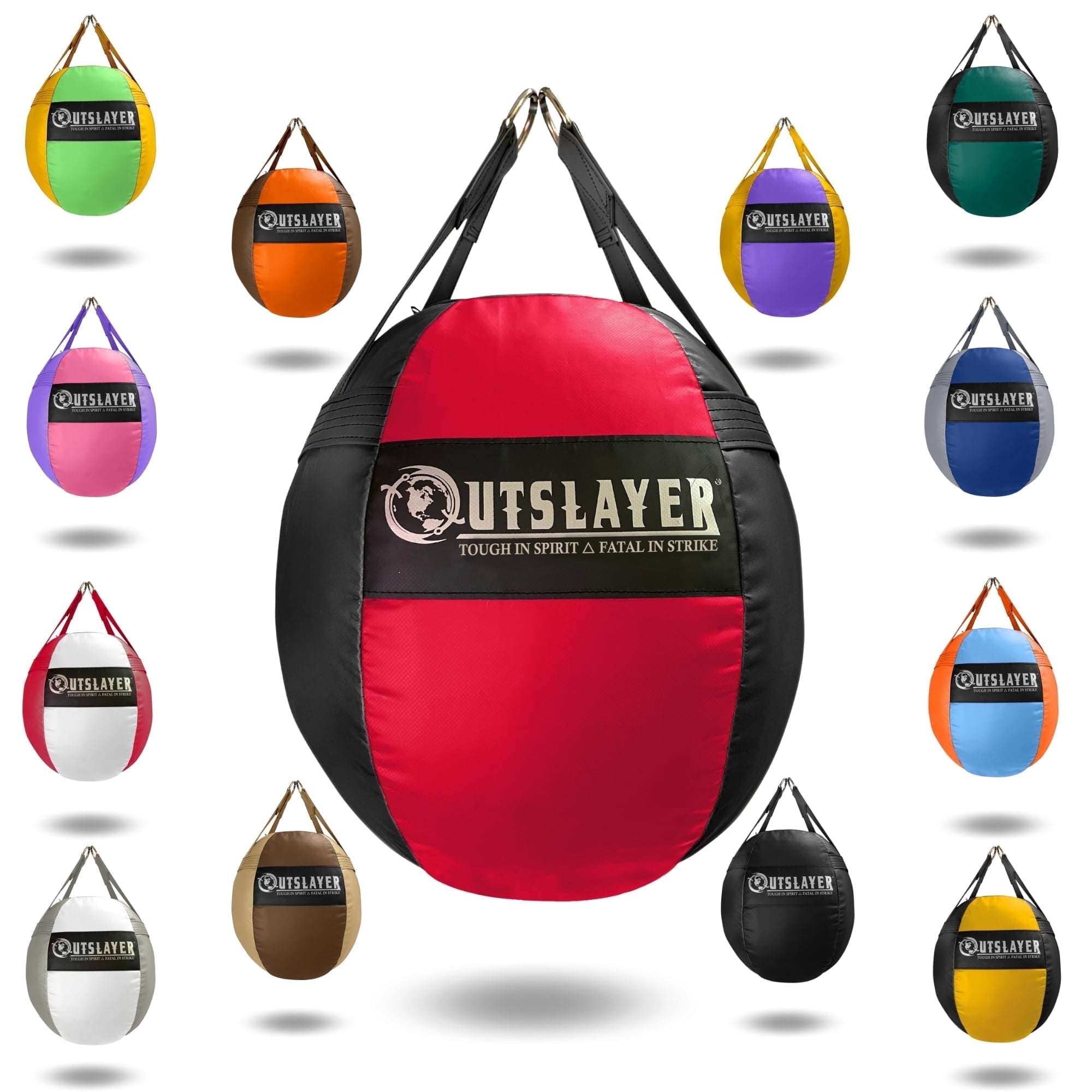 Outslayer 70lb Wrecking Ball Heavy Bag for Boxing, MMA, Muay Thai ...