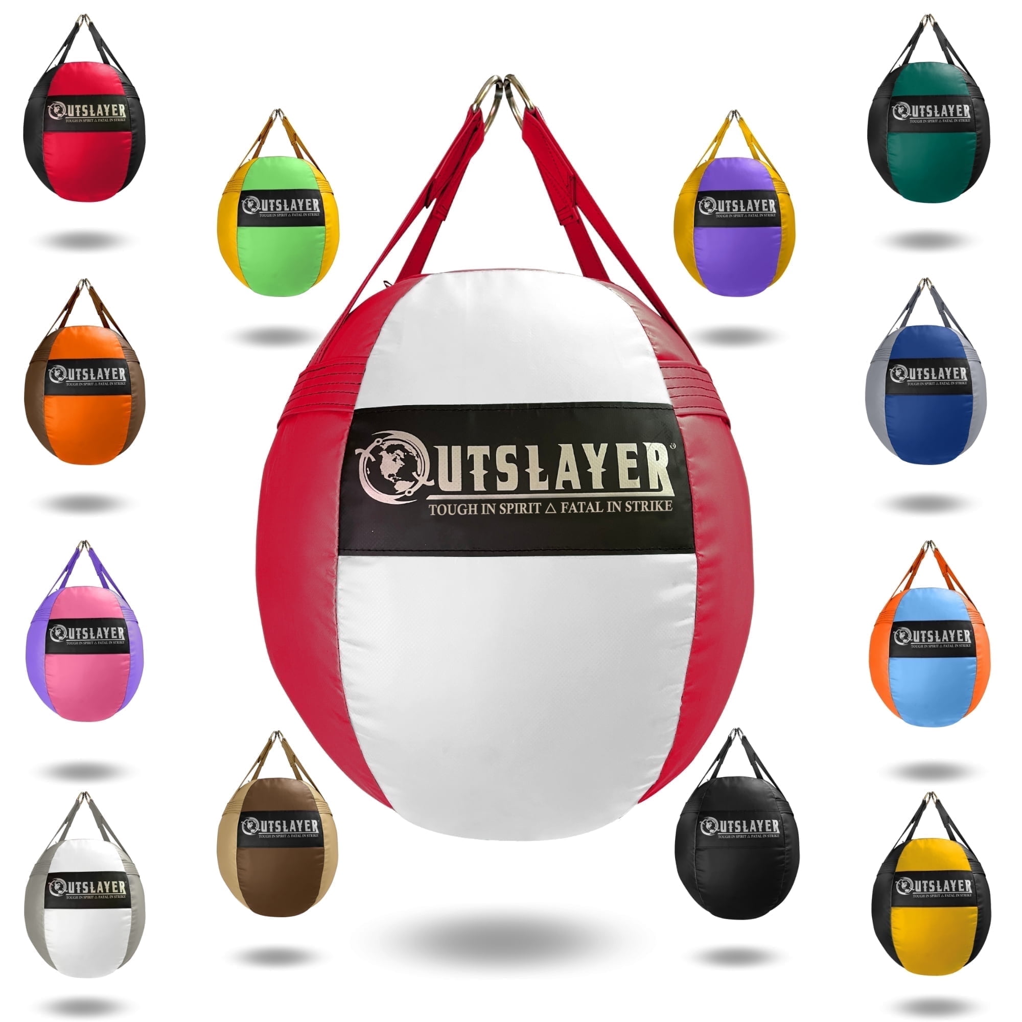 Outslayer 70lb Wrecking Ball Heavy Bag for Boxing, MMA, Muay Thai ...