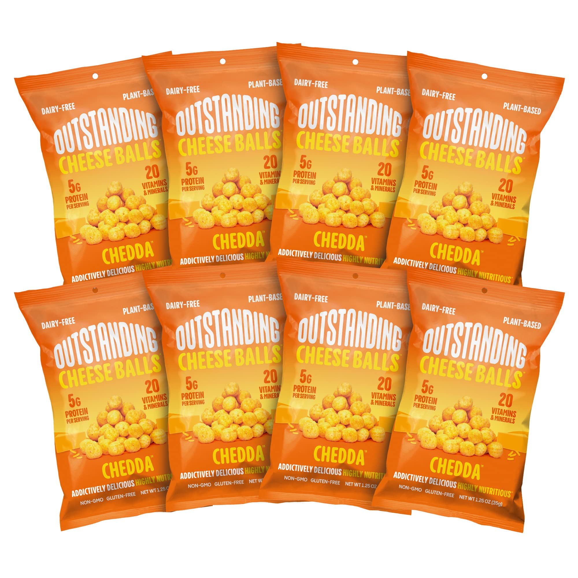 Outstanding Foods Vegan Cheddar Cheese Balls - High Protein, Low Carb ...