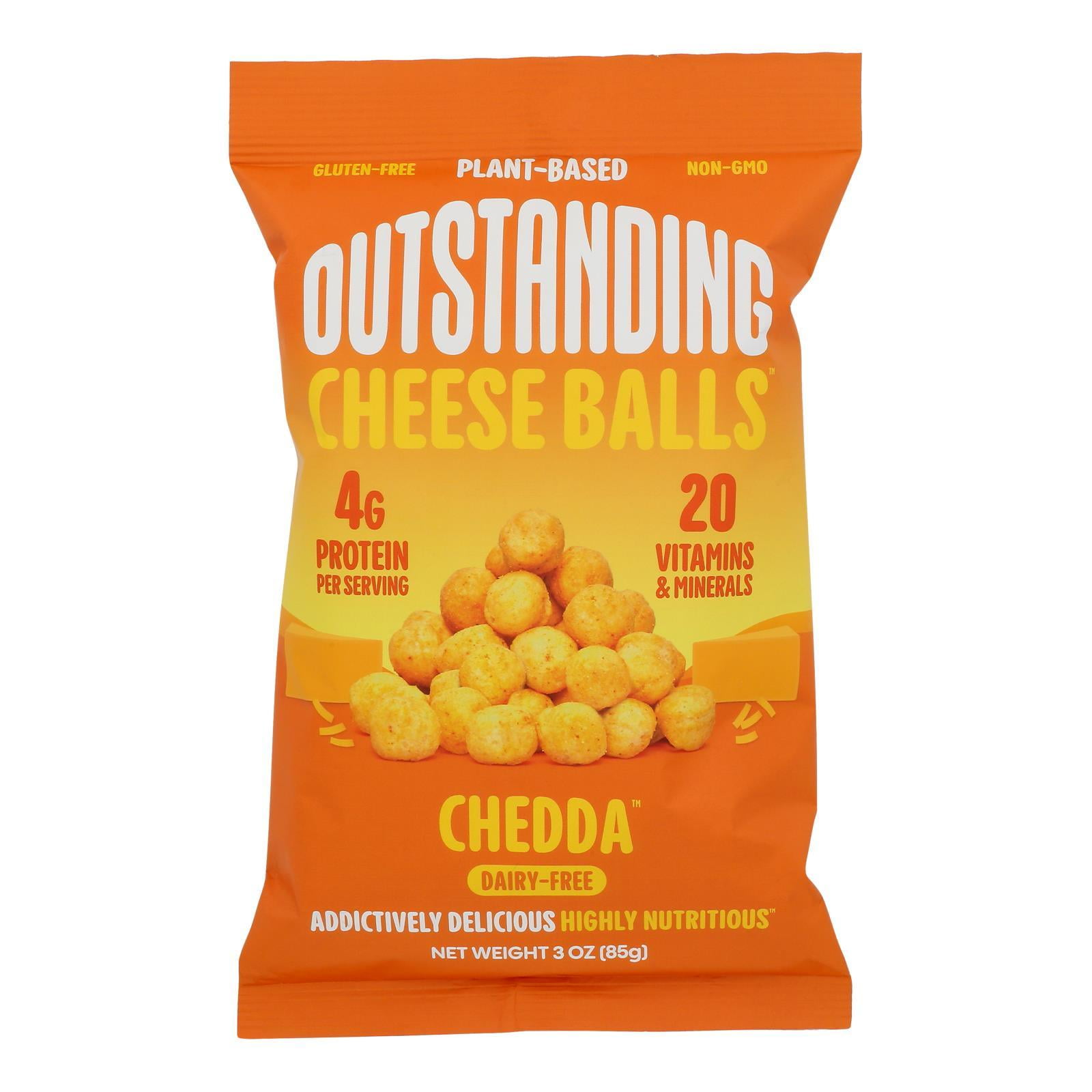 Outstanding Foods - Cheese Balls Chedda - Case of 8-3 OZ - Walmart.com