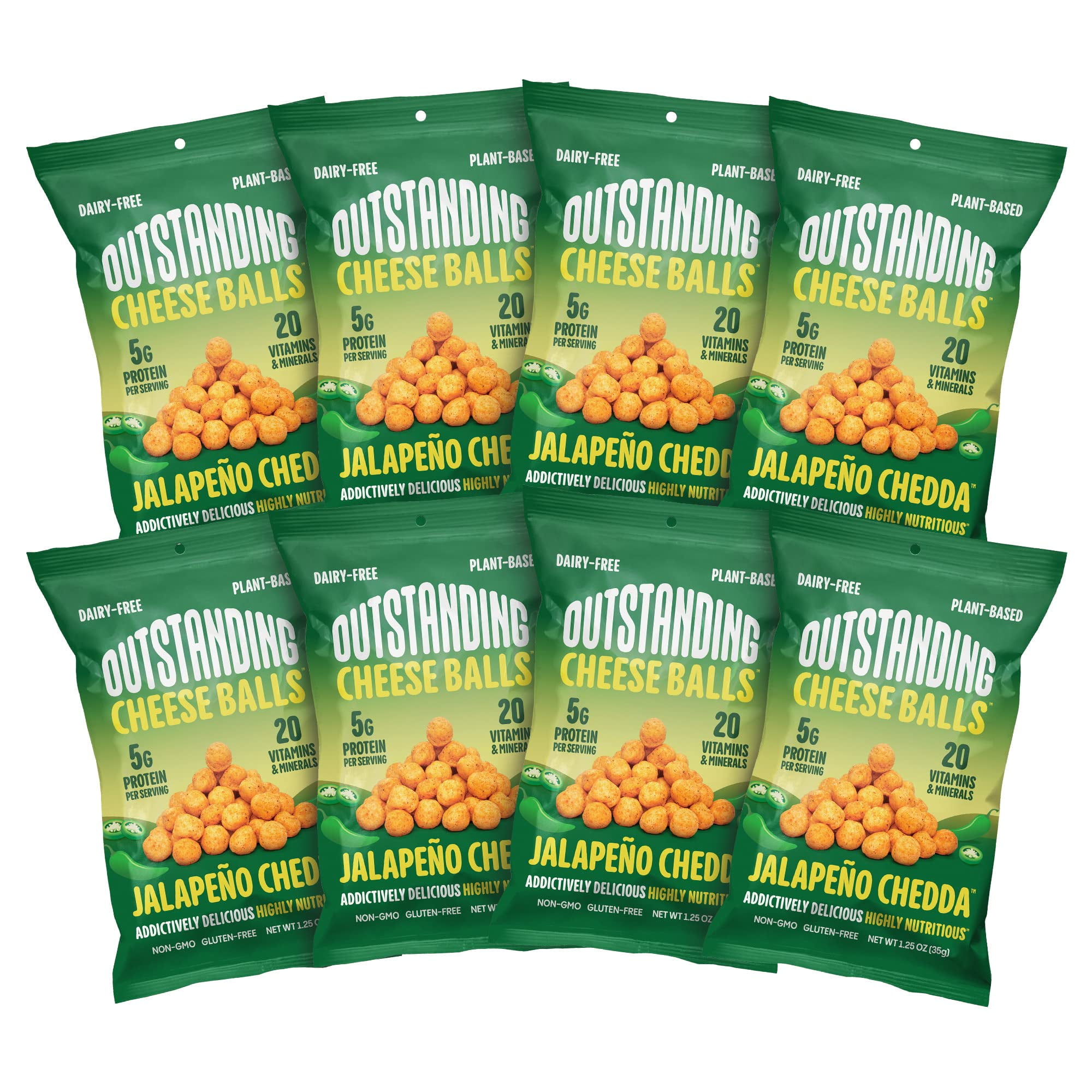 Outstanding Foods Outstanding Cheese TGF4 Balls Jalapeno Chedda - Plant ...