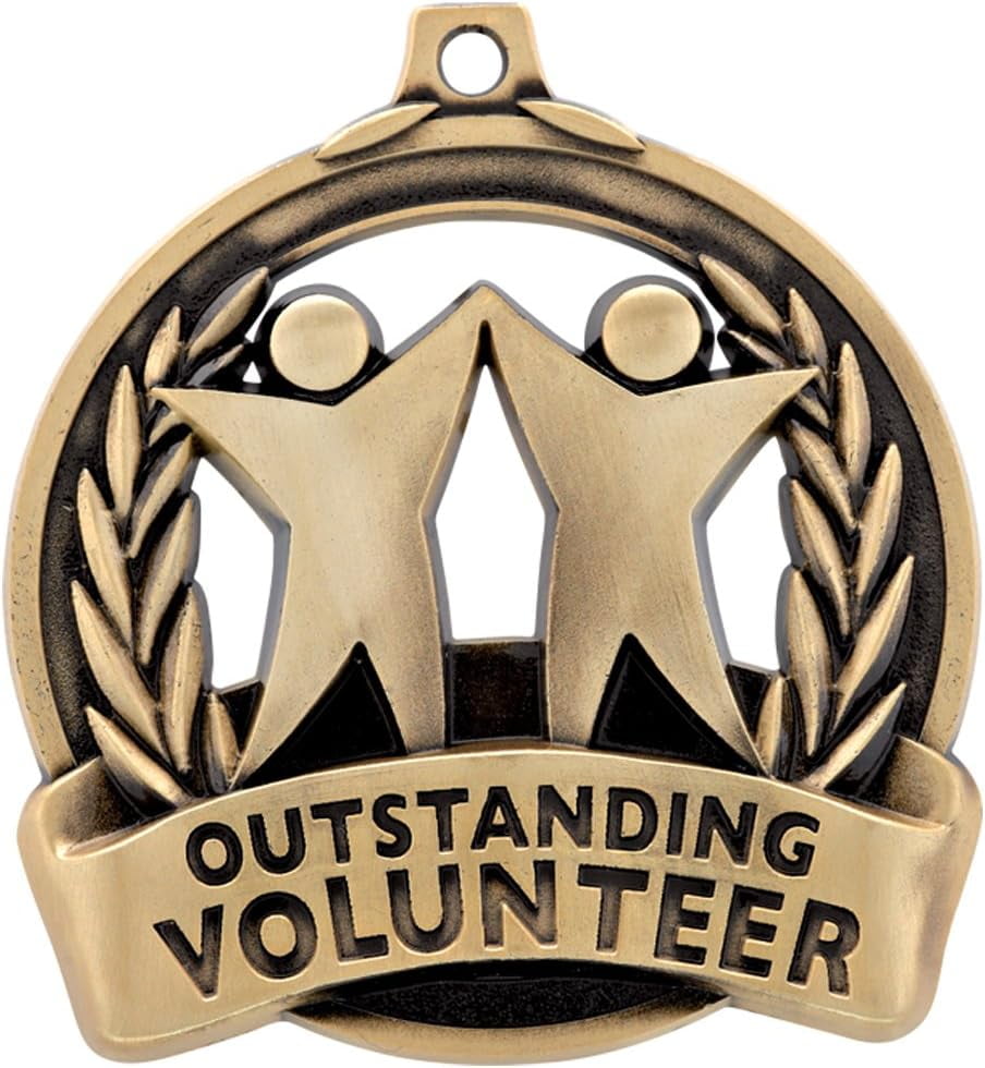 Outsting Volunteer Medals -2" 5 Per Pack-Great for Recognition ...