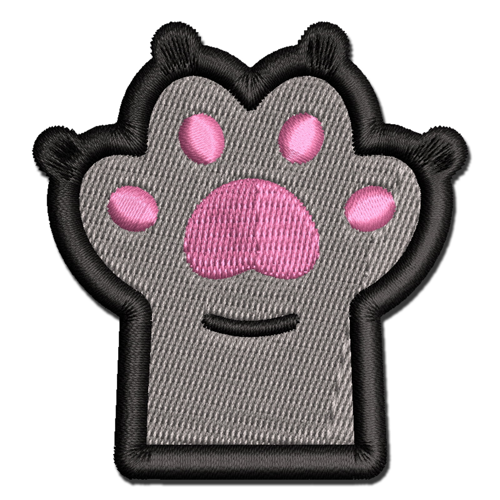 Outstretched Cat Paw Beans Applique Multi-Color Embroidered Hook & Loop ...