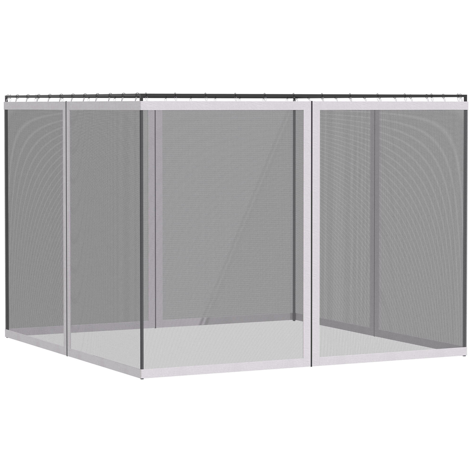 Outsunny 10' X 13' Replacement Mesh Sidewall Netting for Patio Gazebos ...