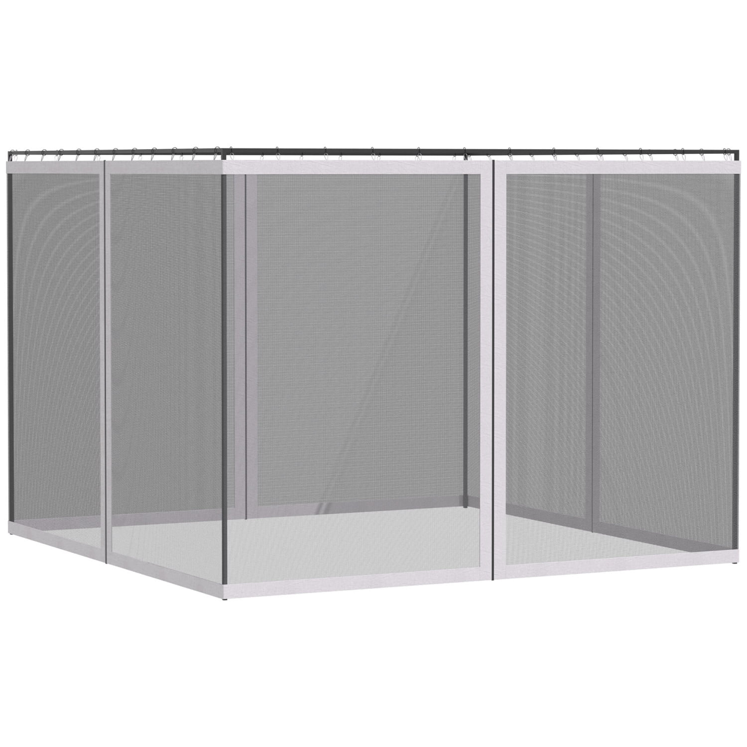 Outsunny 10‘ x 13‘ Replacement Mesh Sidewall Netting for Gazebos Canopy ...