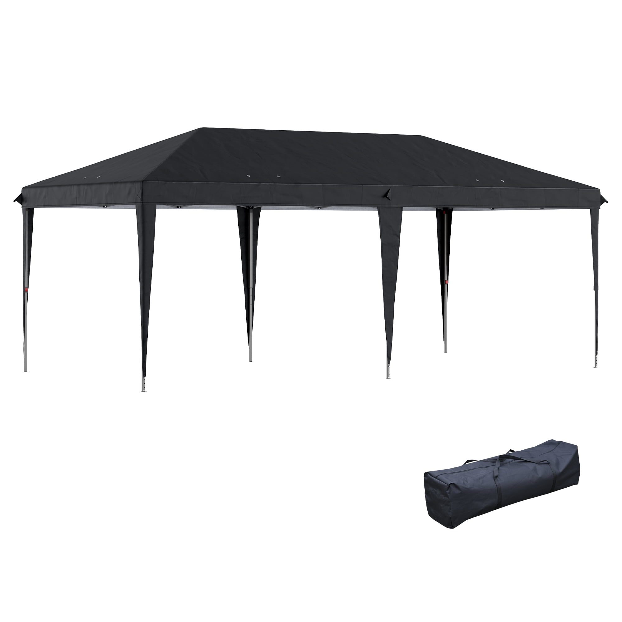 Outsunny 10' x 20' Pop Up Canopy Tent, Upgraded Heavy Duty Tents for ...
