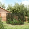 Outsunny 10 x 6.5ft Garden Crop Cage, Outdoor Animal Cover, Double ...