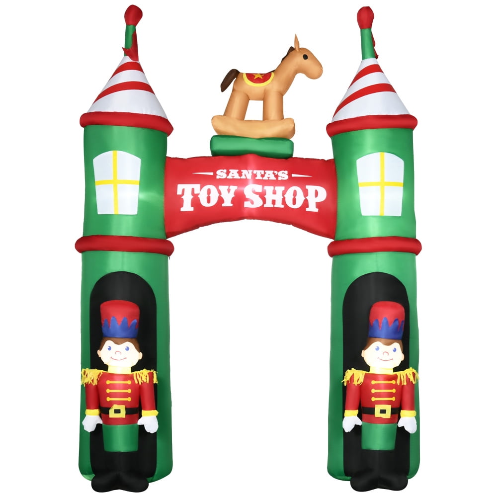Outsunny 11.5ft Christmas Inflatables Outdoor Decorations Archway with ...