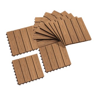 Multy Home Deck Tile 12" x 12" Mosaic, Slate (10 Pack) - Walmart.com