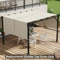 Outsunny 2 PCS Pergola Shade Cover, Pergola Canopy for 10 x 11.8ft ...