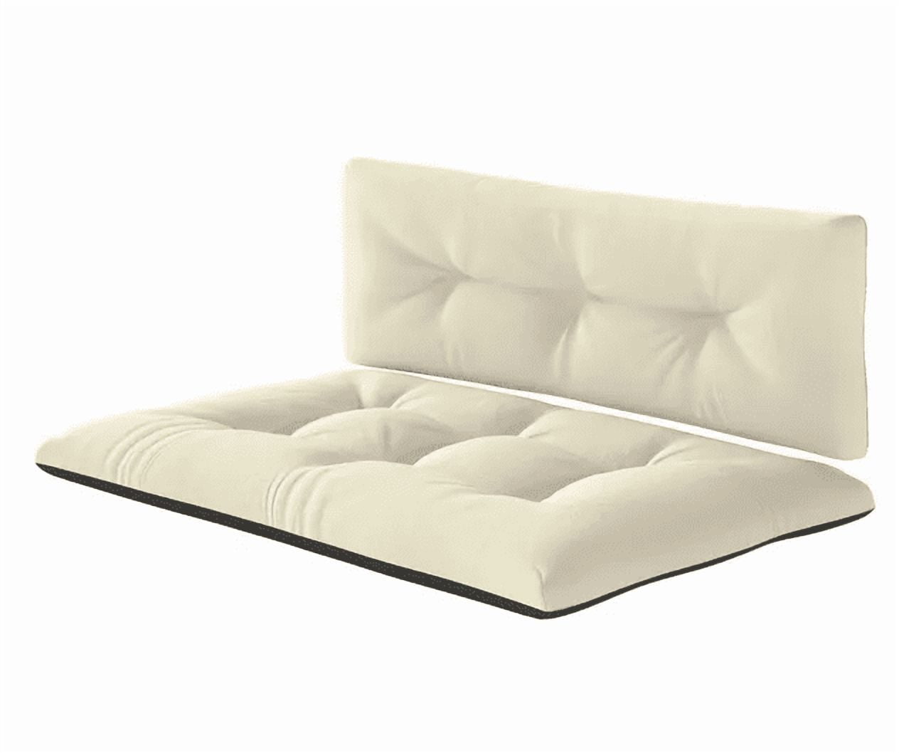 Outsunny 2 Seater Pallet Cushions Outdoor 3.9” Thick Replacement ...